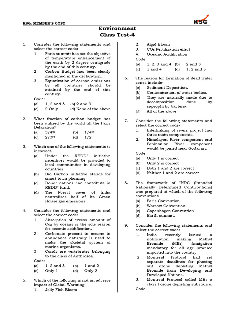 Class Test - 04 | PDF