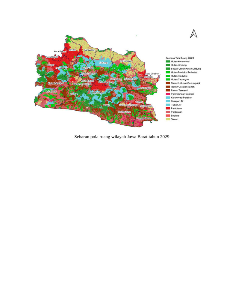 Sebaran Pola Ruang Wilayah Jabar | PDF