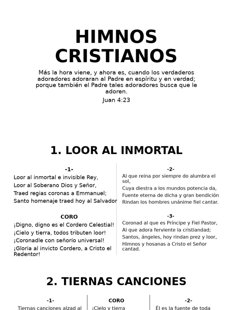 Himnario Himnos Cristianos | PDF