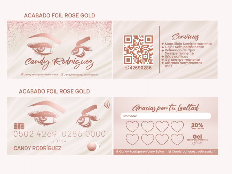 Diseño Tarjeta Candy Rodriguez | PDF