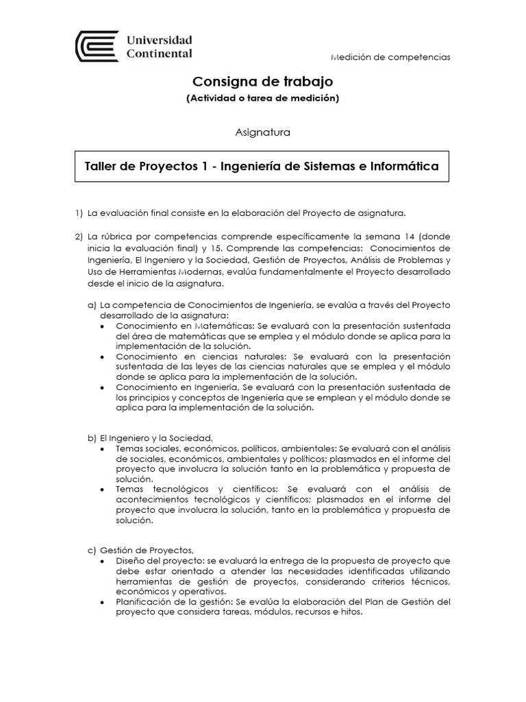 Consigna | PDF