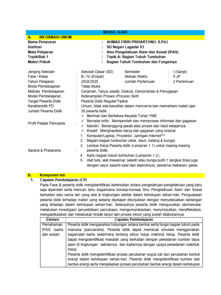 MA - IPAS - P1&2 - AHMAD FIKRI PRIHARTONO, S.PD | PDF