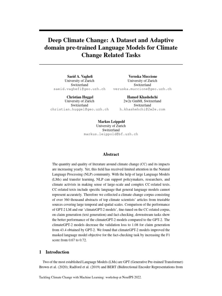 ClimateGPT Research | PDF