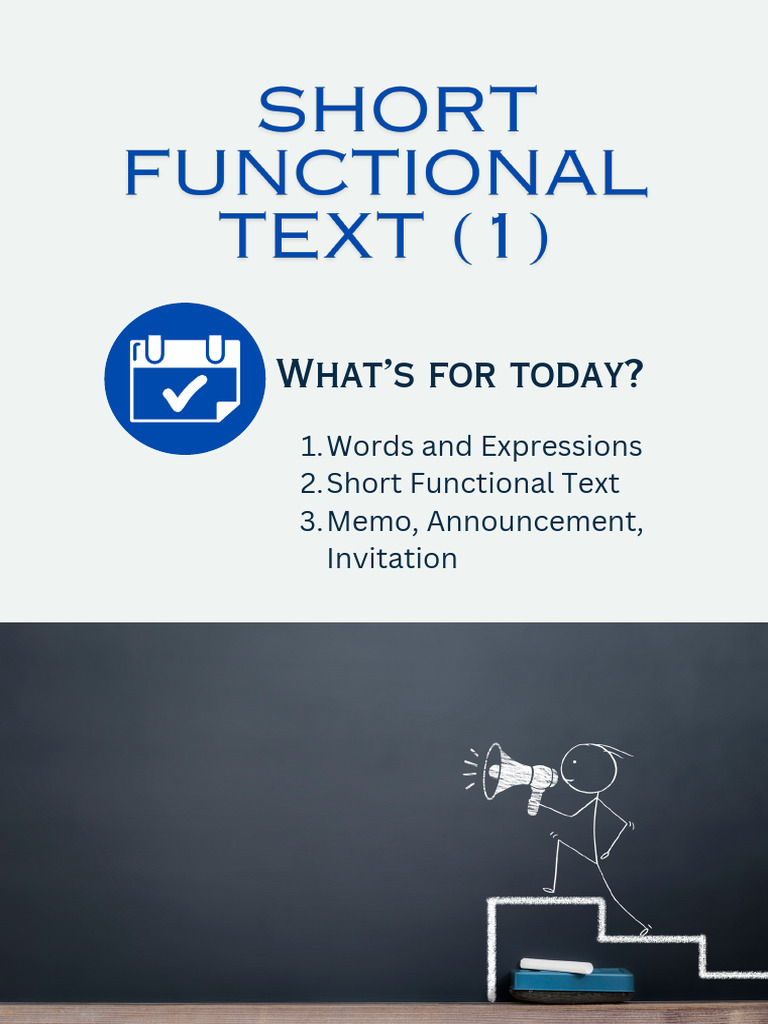 Short Functional Text | PDF