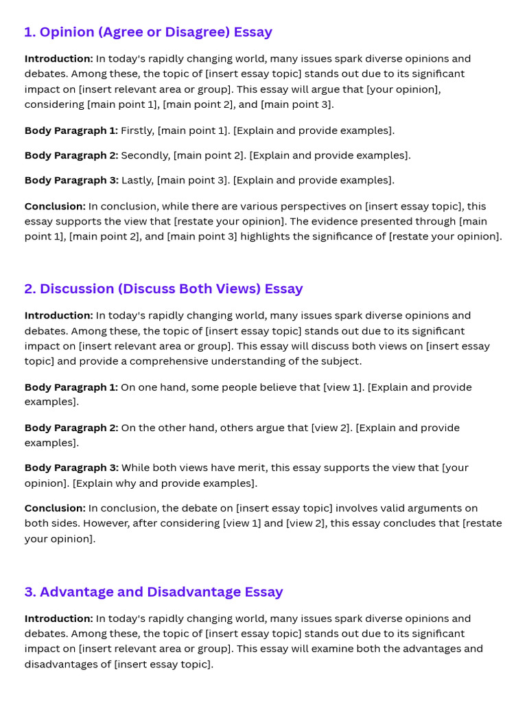 Essay Starters | PDF