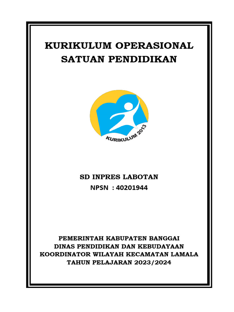 Kosp SD Inpres Labotan 2023-2024 | PDF