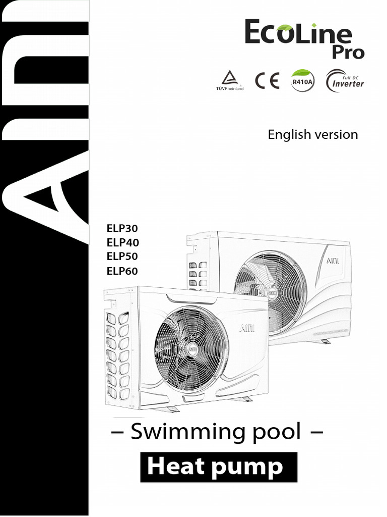 Manual EcoLine | PDF | Heat Pump | Pump