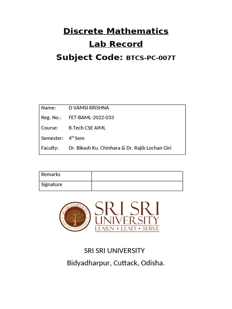 Math Record | PDF