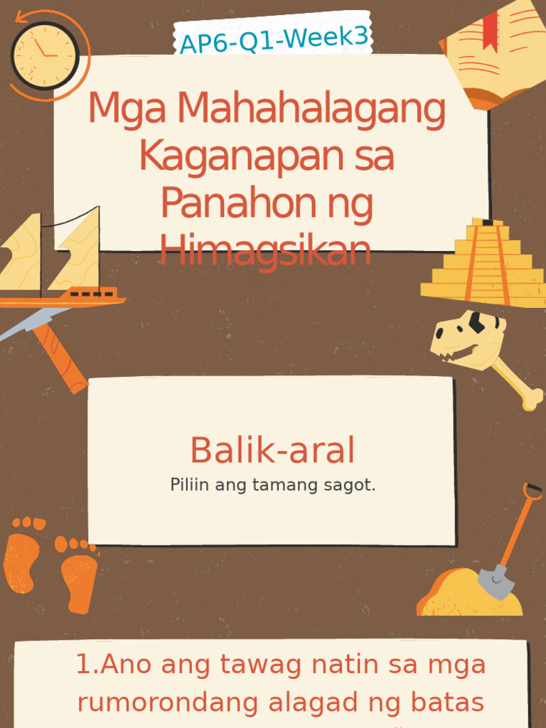 Mga Mahahalagang Kaganapan Sa Panahon NG Himagsikan: AP6-Q1-Week3 | PDF