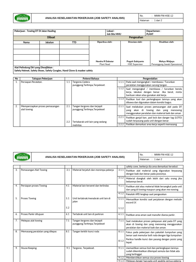 JSA Towing DT Di Jalan Houling | PDF