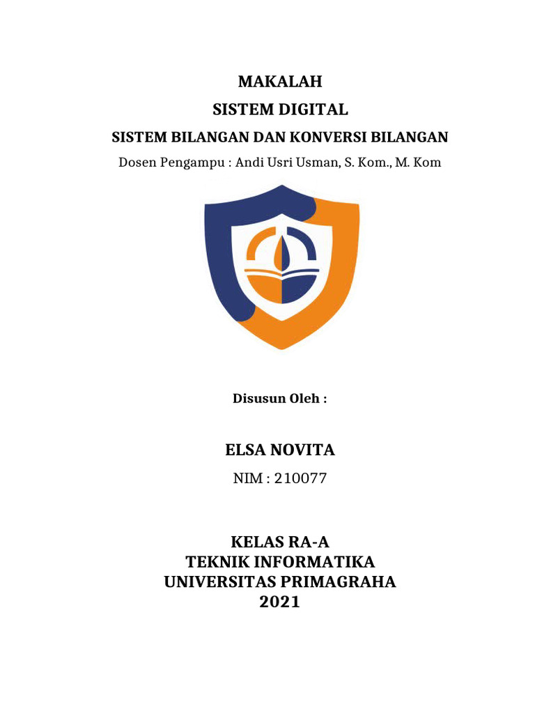Makalah Sistem Bilangan Teknik Informatika | PDF