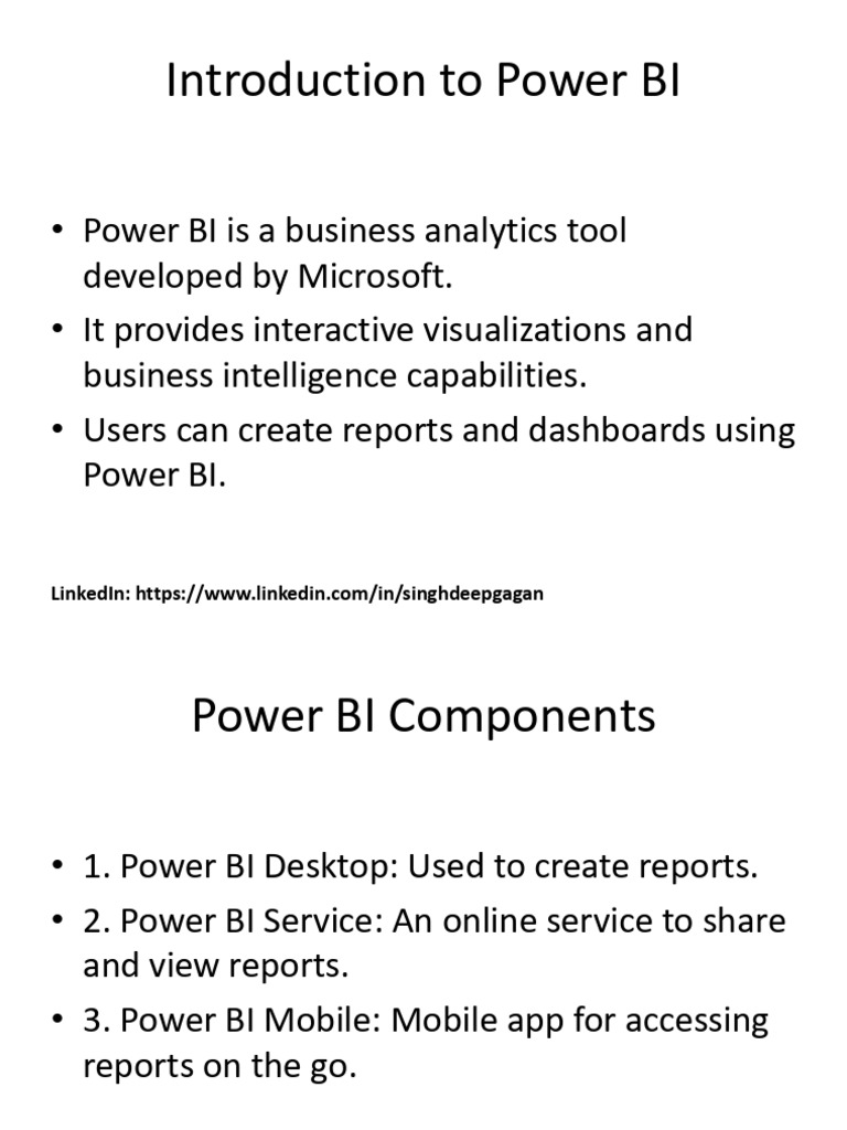 Power BI Notes | PDF Power BI Notes | PDF