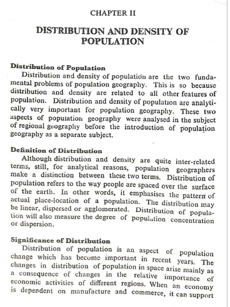 Population Distribution Pdf