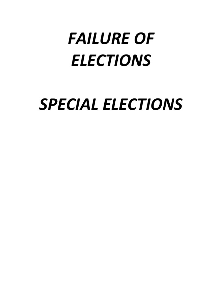 Cases Failure of Elections Recall Others | PDF | Elections | Commission ...