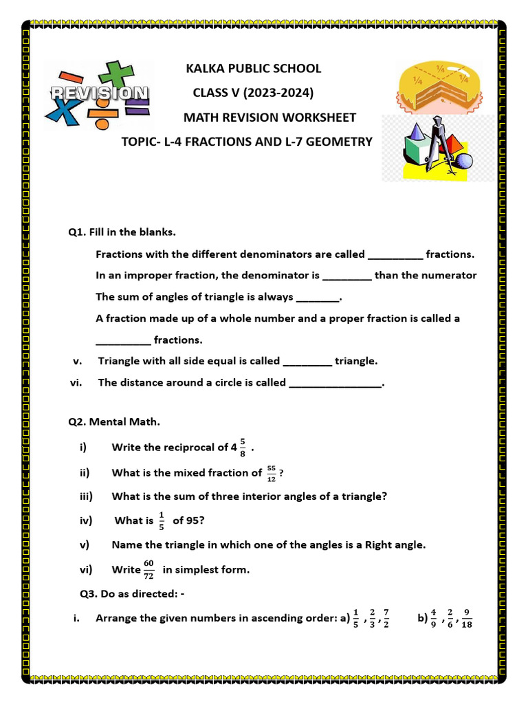 Class-5 Maths4 | PDF