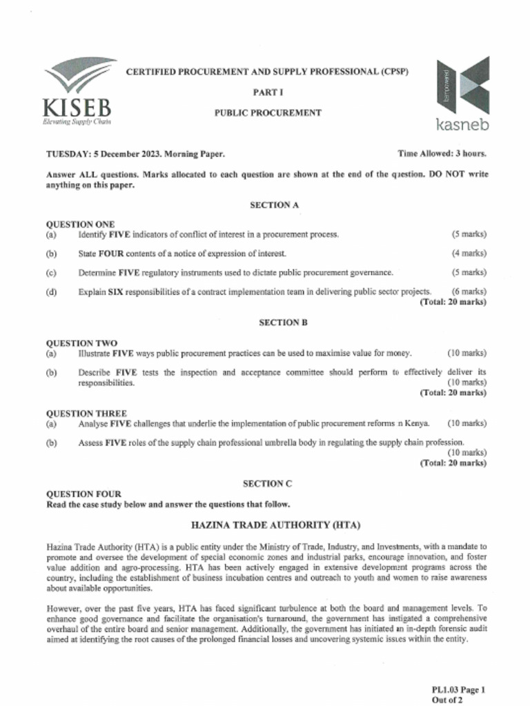 PL1.03 Public Procurement4 | PDF