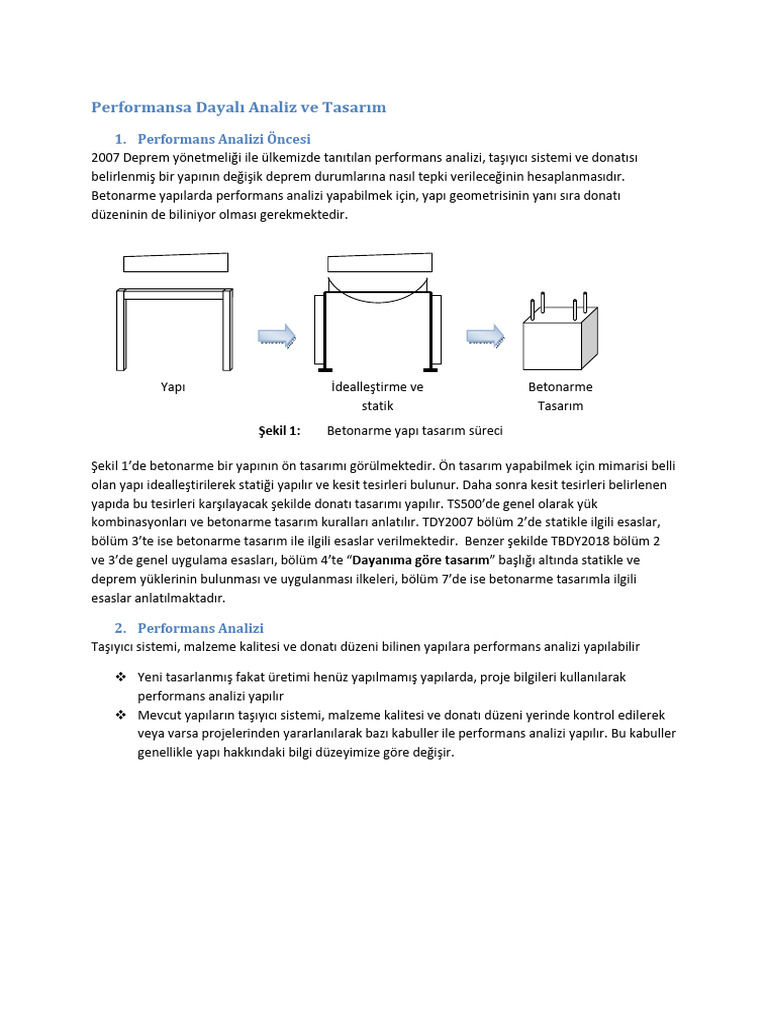 Performansa Dayalı Analiz Ve Tasarım | PDF