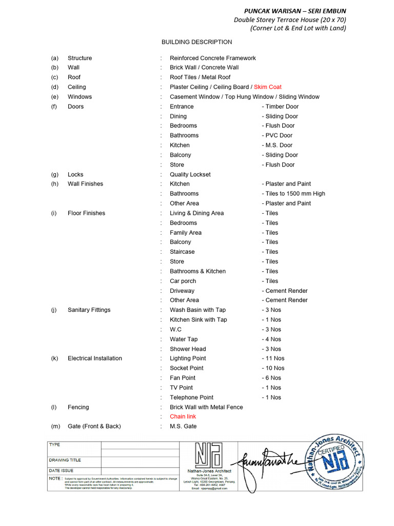 PUNCAK WARISAN - DSTH - 20x70 - Corner, EWL - v4 - NJA | PDF
