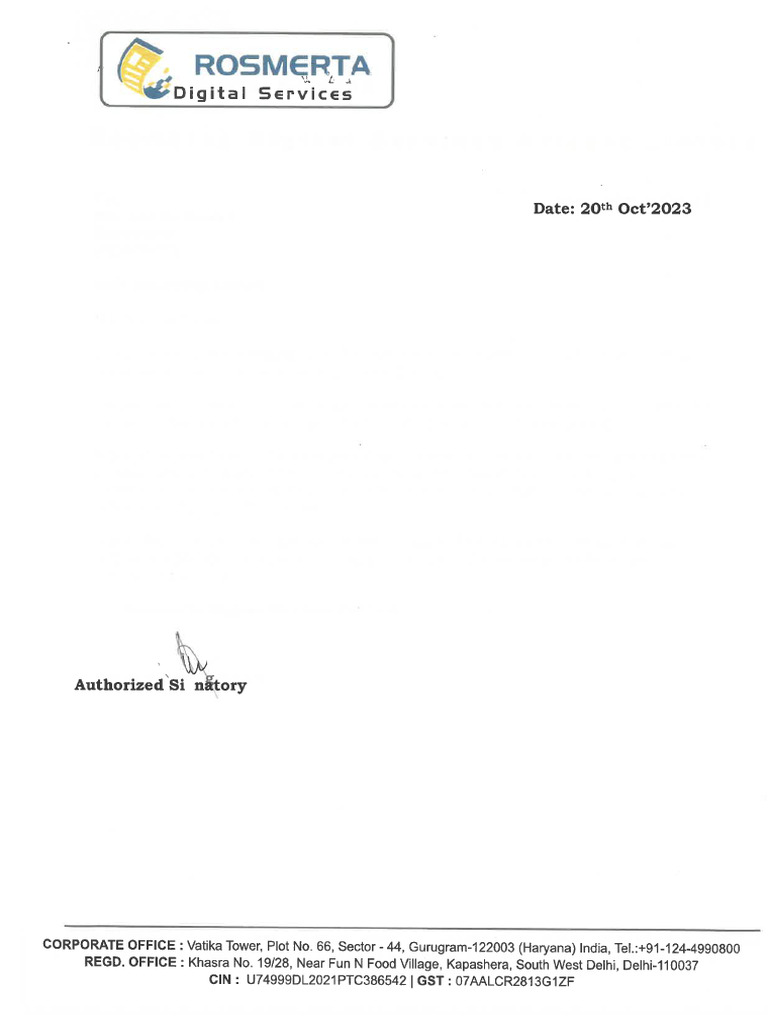 Recovery Letter - Mr. MahanYadav | PDF