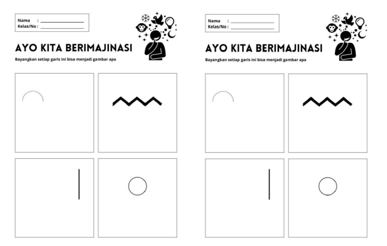 LKPD Seni Rupa Garis (Ayo Berimajinasi) | PDF