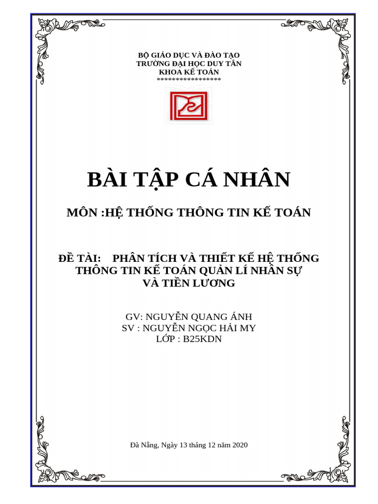 He Thong Thong Tin Ke Toan 5293 | PDF
