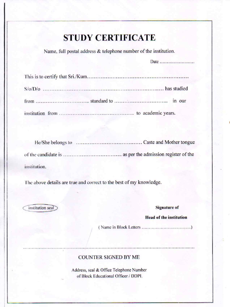 Studay Certificate | PDF