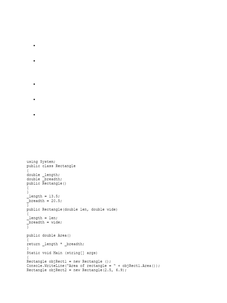 10.1constructor Overloading CSHARP | PDF 10.1constructor Overloading CSHARP | PDF