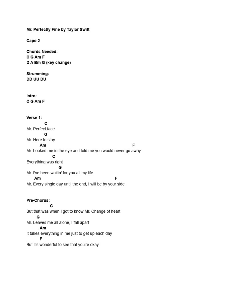 MR +Perfectly+Fine | PDF