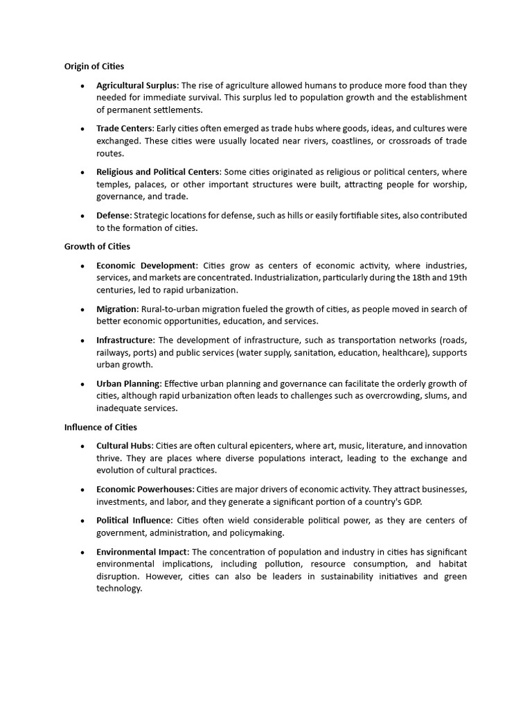 Origin of Cities and Gutman Framework | PDF