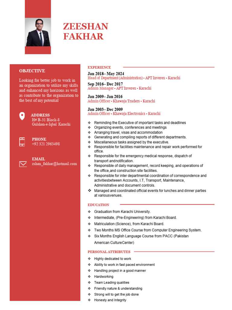 Resume Zeeshan Fakhar | PDF