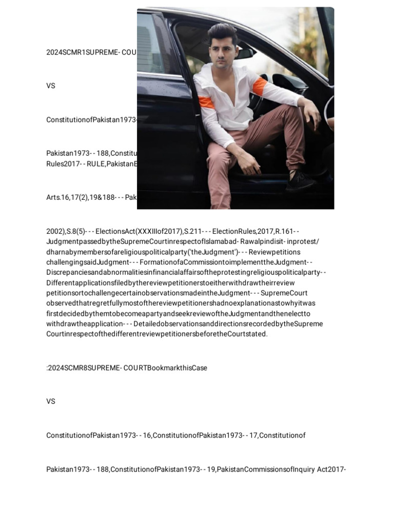 PLD SC & SCMR 2024 Judgments by Aamir Khan Adv | PDF