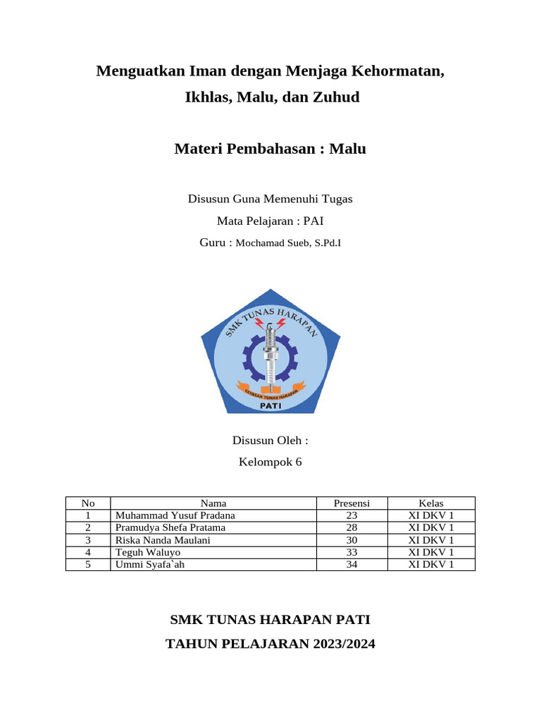 Malu Pai Yusuf | PDF