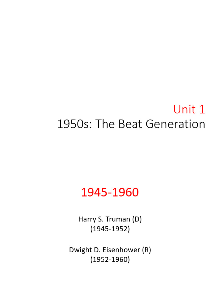 01 The Beat Generation PRINT | PDF
