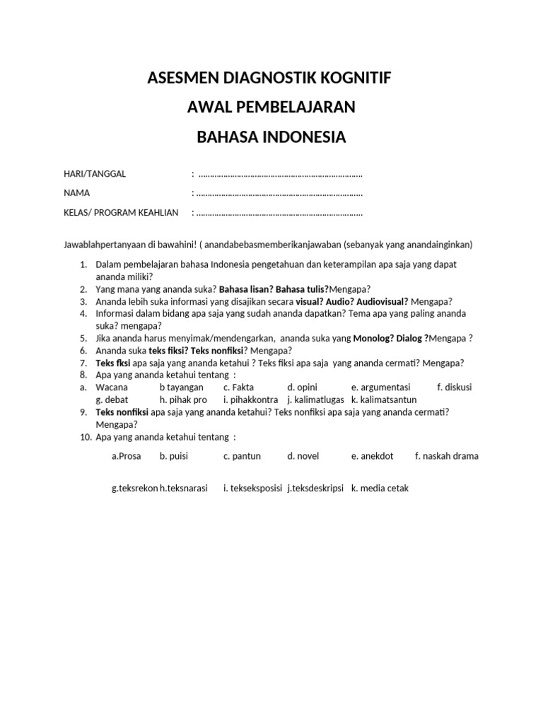 Asesmen Diagnostik Kognitif Dan Nonkognitif2 Pdf