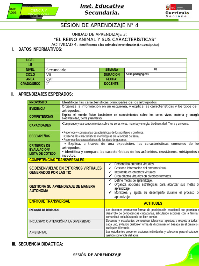 C-1º Ses-Act 4-Cyt Und 3 | PDF