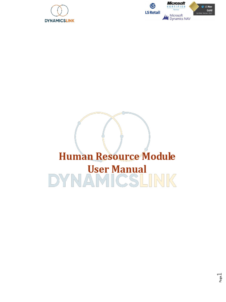 Dynamics Link - HR Module - User Manual V 1.0 | PDF