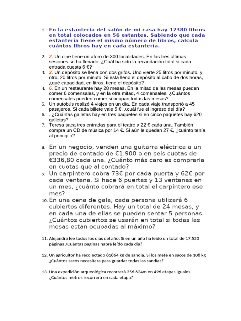 Problemas Mate | PDF