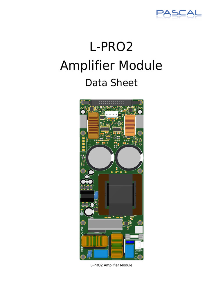 L-PRO2 Data Sheet-1 0 | PDF