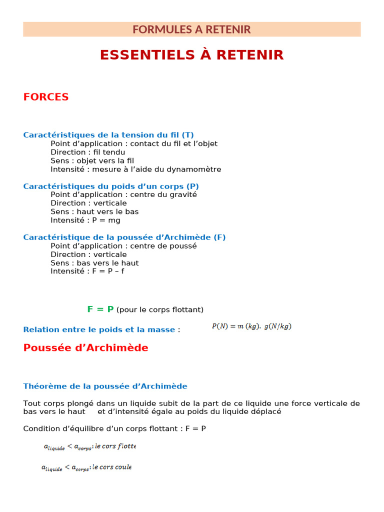 FORMULES_3ème | PDF