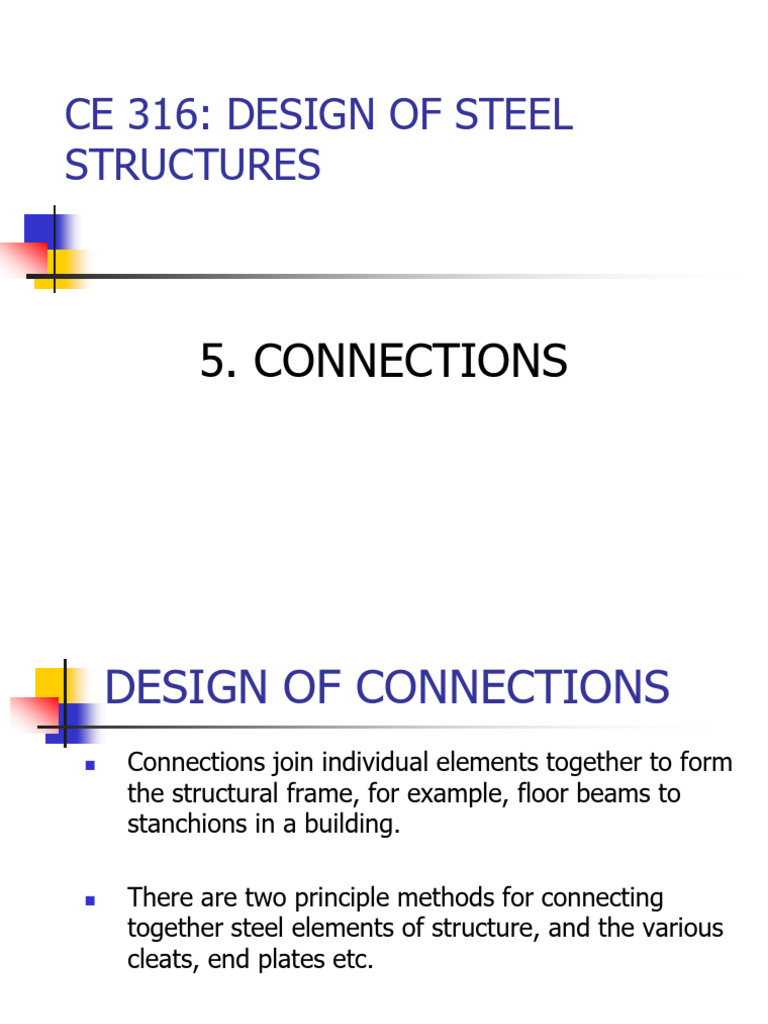 lecture8-CONNECTIONS 1 | PDF