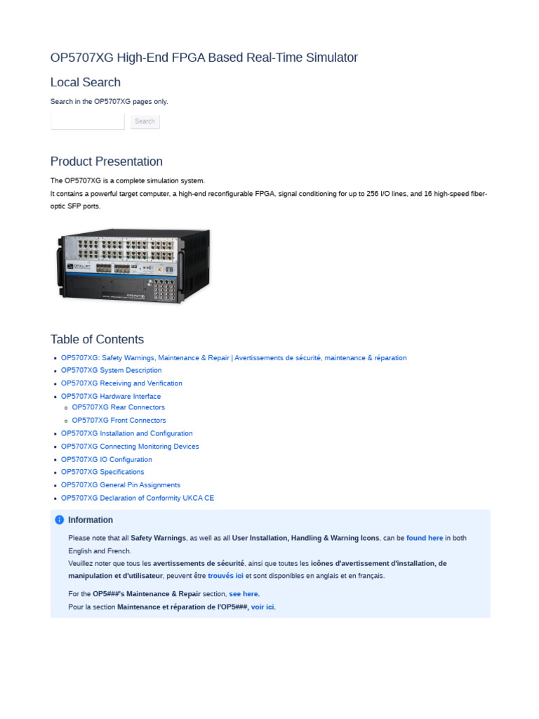 PHDGD-OP5707XG High-End FPGA Based Real-Time Simulator-160224-075702 | PDF