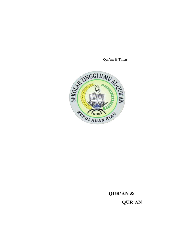 Makalah Manhaj Tafsir Semester 4 Fix | PDF