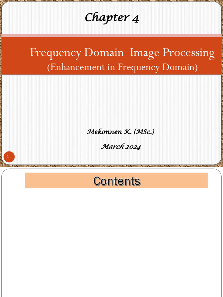 Chapter 4 Image Processing | PDF