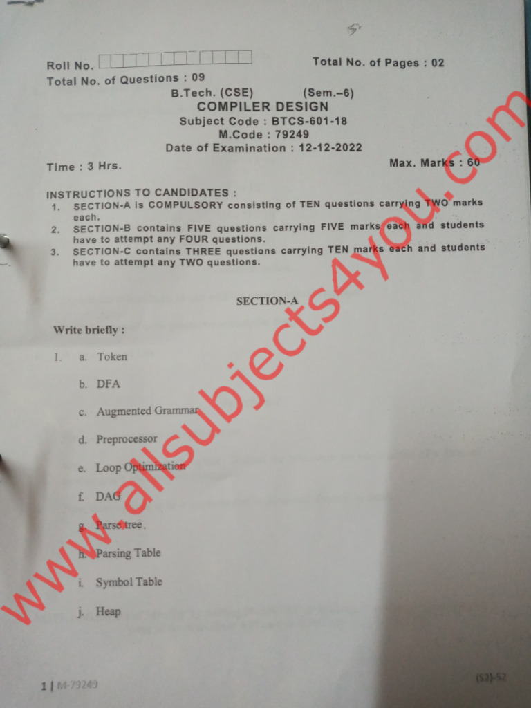 Sem 6 BTCS 601 18 Watermark | PDF