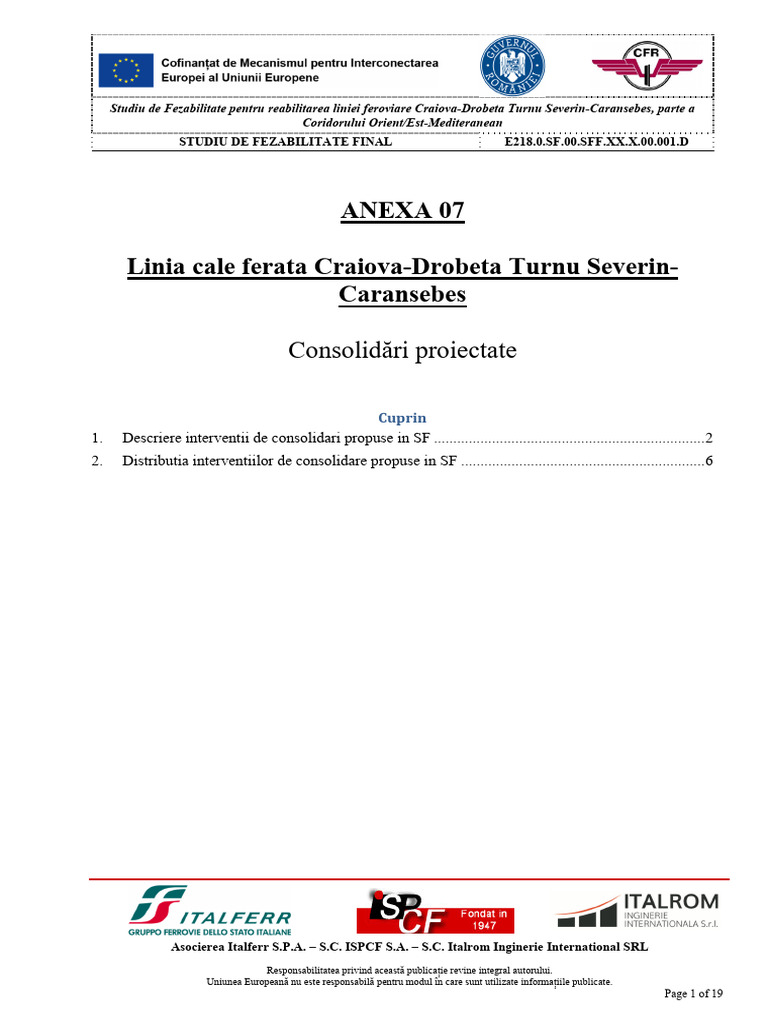 Anexa 07 - Proiect SF - Consolidari | PDF