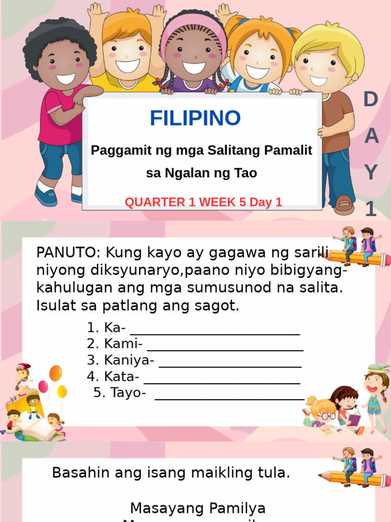 Filipino 3 Week 5 | PDF