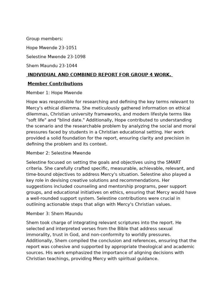 NT Group Work Report Edited | PDF