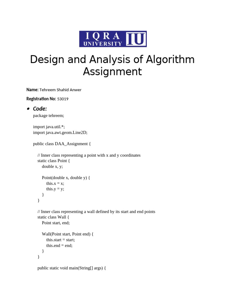 DAA ASSIGNMENT | PDF