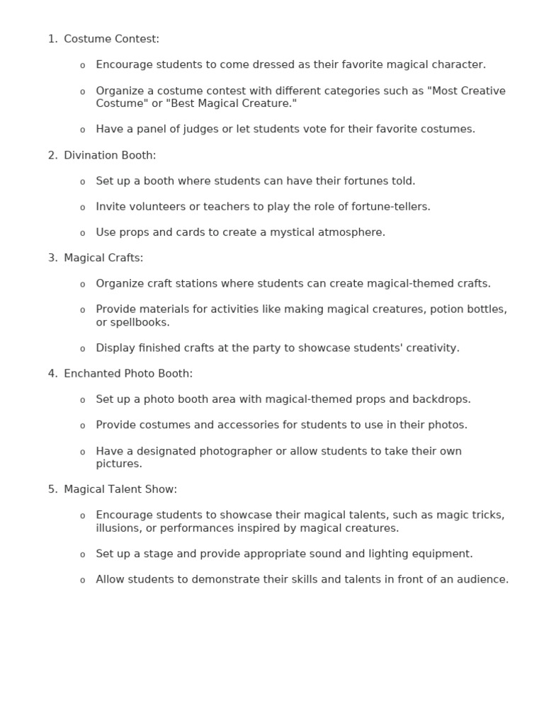 End of Year Party Ideas | PDF