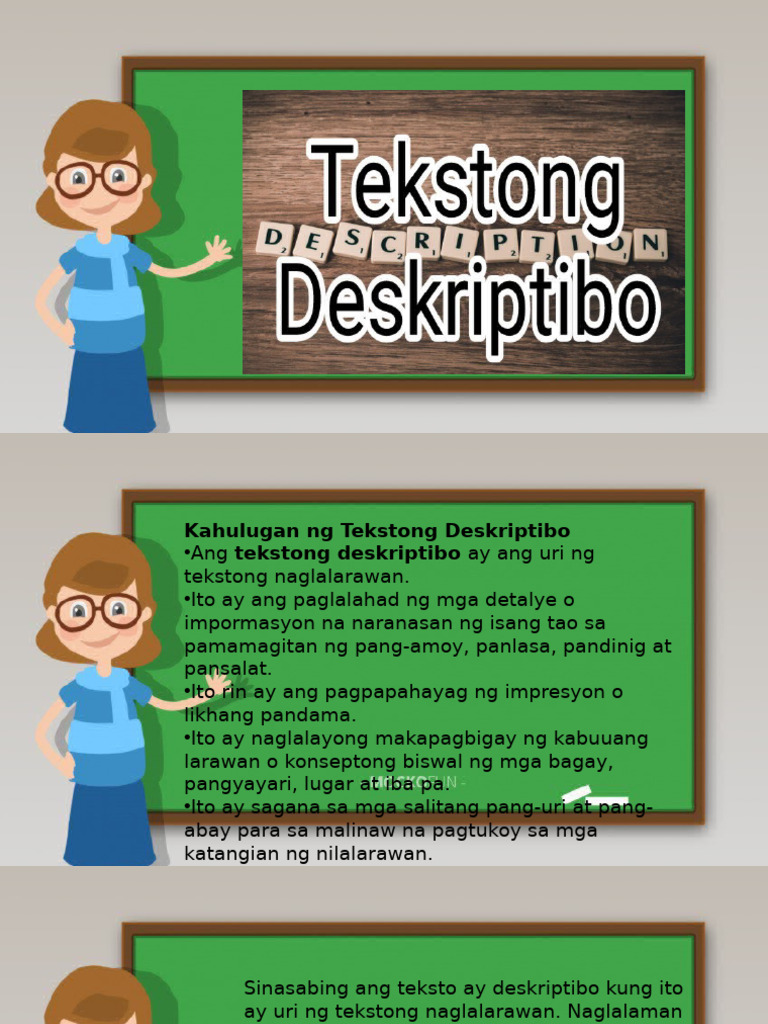 Deskriptibo 1 | PDF